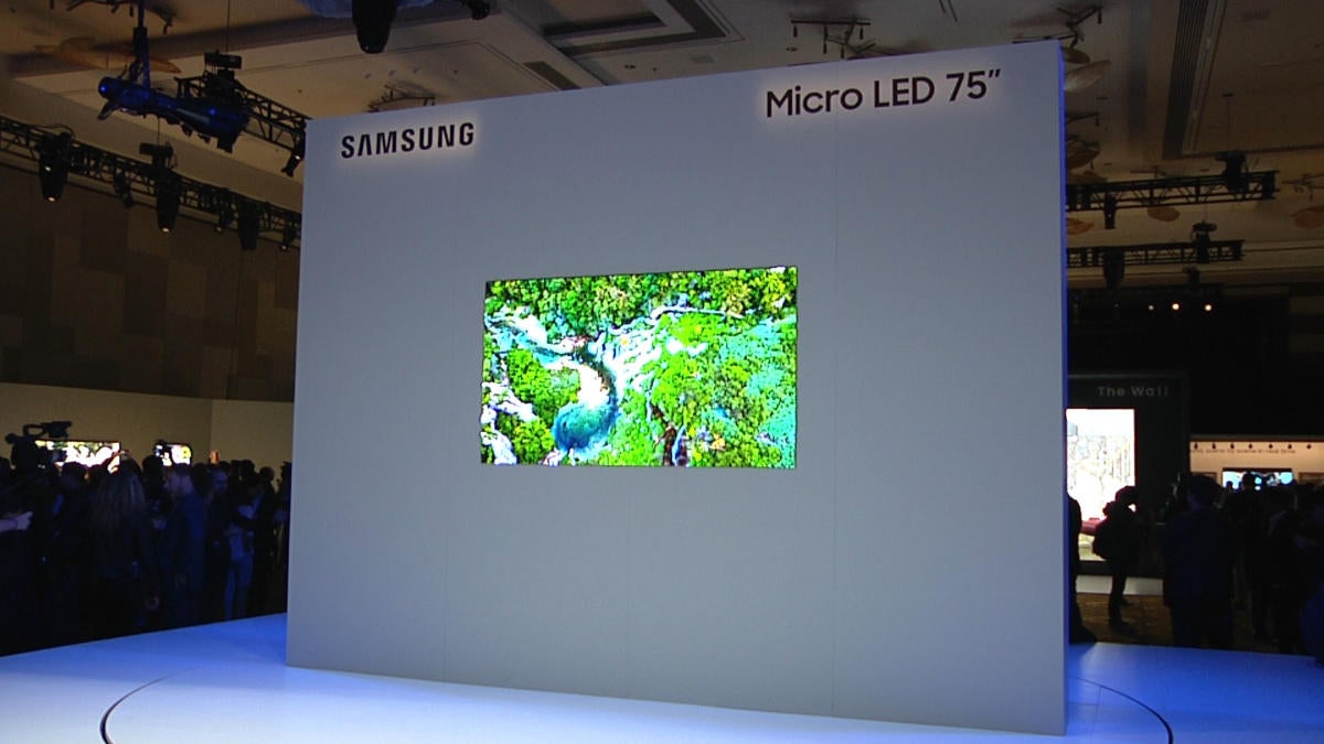 Samsung Is Showing A 219 Inch Version Of Its The Wall Micro Led Tv At