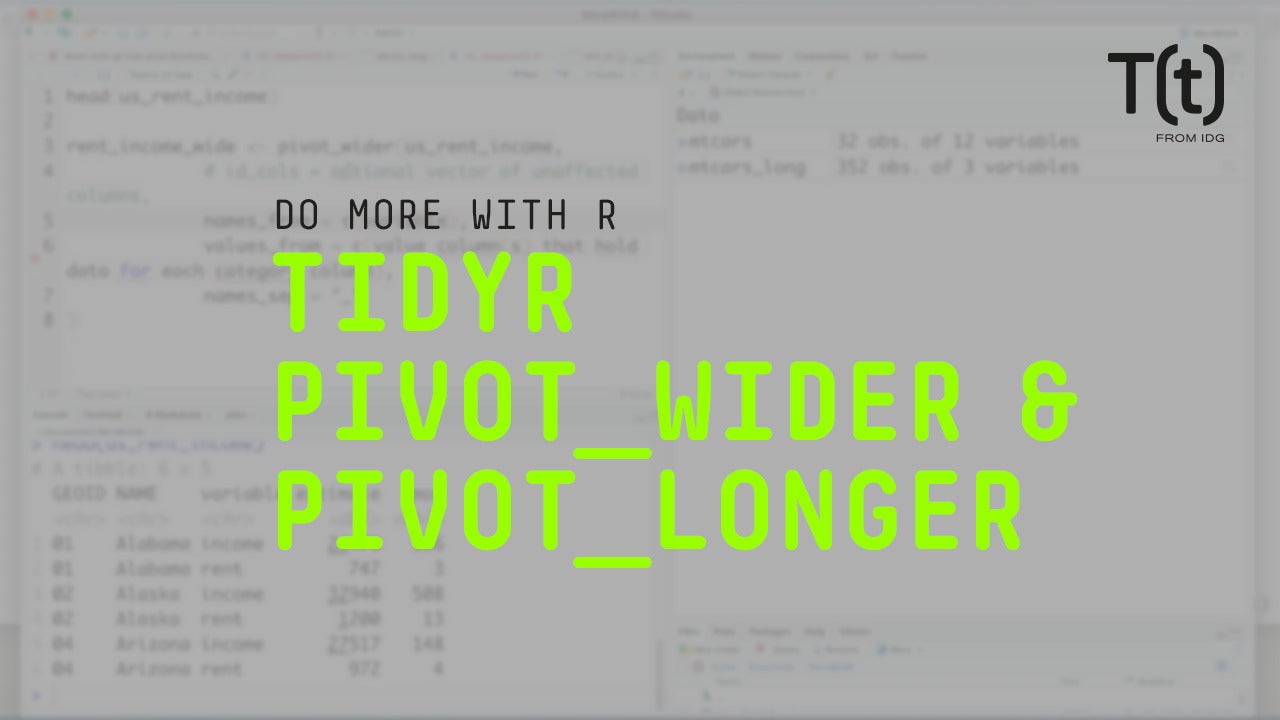 How to never look up tidyr pivot_wider and pivot_longer again | InfoWorld How to never look up tidyr pivot_wider and pivot_longer again | InfoWorld