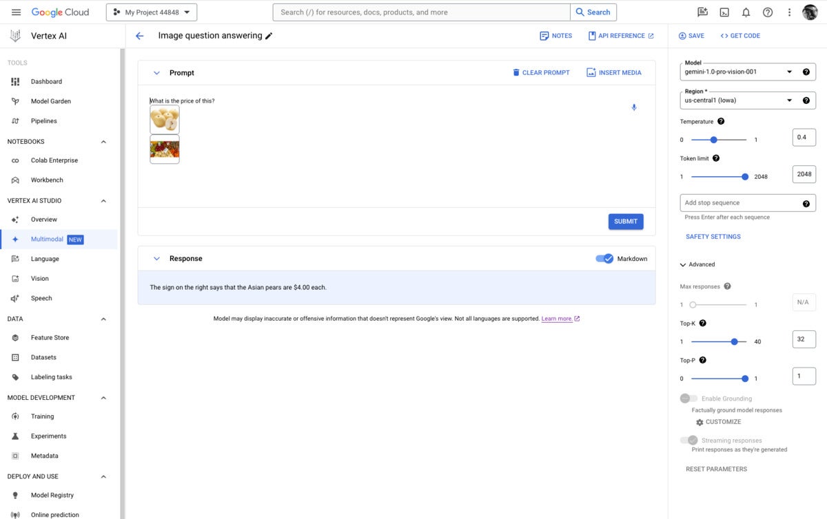 Google Vertex AI Studio puts the promise in generative AI | InfoWorld Google Vertex AI Studio puts the promise in generative AI | InfoWorld